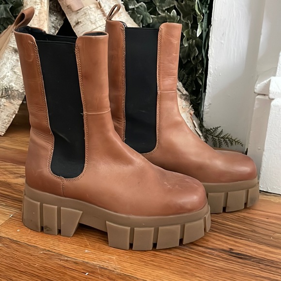 ASOS | Shoes | Asos Tan Chunky Combat Boots | Poshmark
